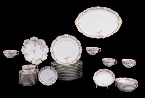 Lot Haviland Limoges Porcelain Set Floral Pattern