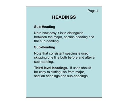 Formal Report Components