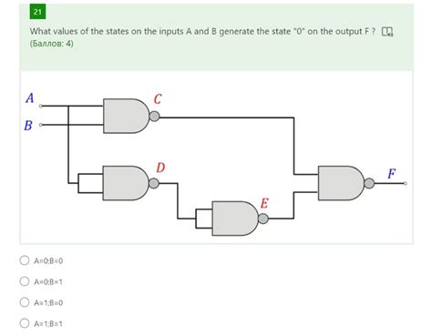 Solved What Values Of The States On The Inputs A And B Chegg