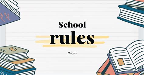Scool Rules Modal Verb Must Mustnt Презентація Англійська мова