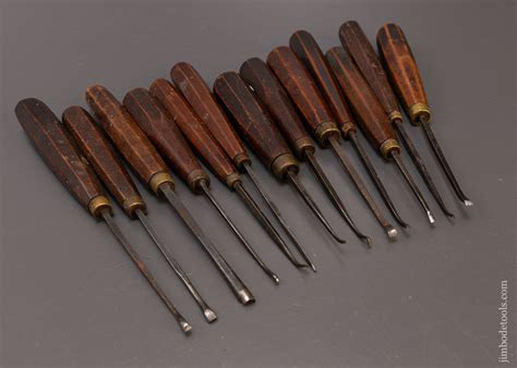 Set Of 13 C Maiers Carving Chisels Gouges 108077 Jim Bode Tools