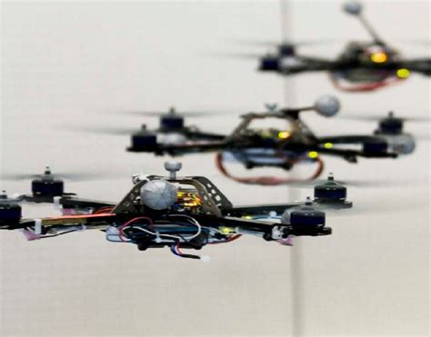 An Art Installation Sculpted By A Team Of Swarming Autonomous Flying Robots