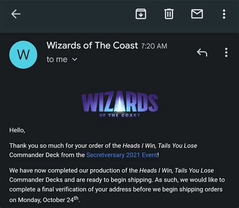 Heads I Win Tails You Lose Will Ship Oct 24 Rmagictcg