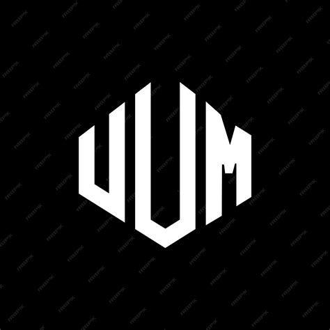 Premium Vector Uum Letter Logo Design With Polygon Shape Uum Polygon And Cube Shape Logo
