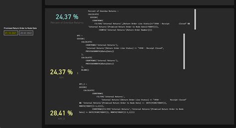 solved calculate a kpi that is always based on last month