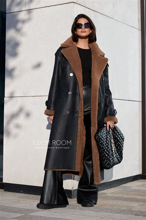 Купить стильную двубортную дублёнку в интернет магазине | Артикул: DR ...