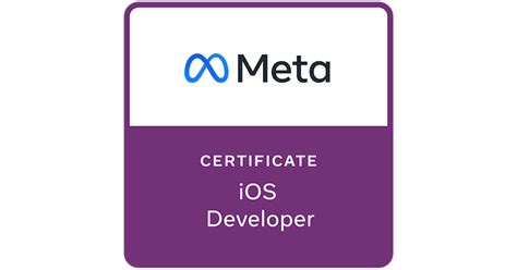 meta ios developer certificate credly