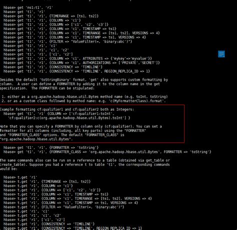 Hbase Shell Get命令从二进制还原真实值 Infoq 写作平台