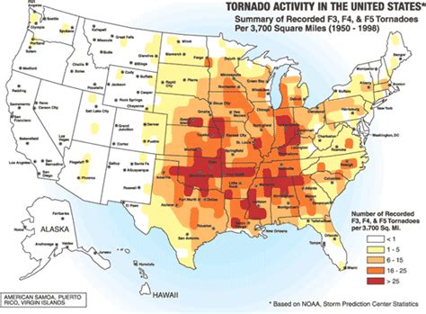 Tornado Frequency By State