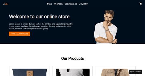 React Ecommerce Project Api Fetch Products Codesandbox