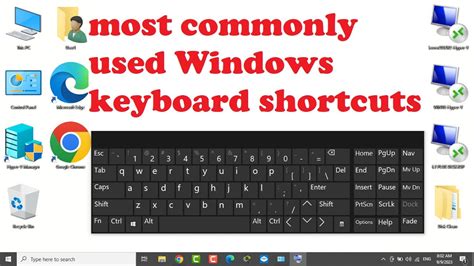 some of the most commonly used windows keyboard shortcuts for windows