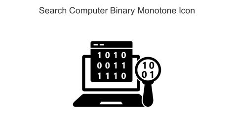Search Computer Binary Monotone Icon In Powerpoint Pptx Png And