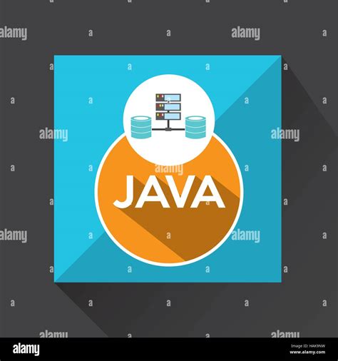 Java Language Data Base Storage Vector Illustration Eps 10 Stock Vector