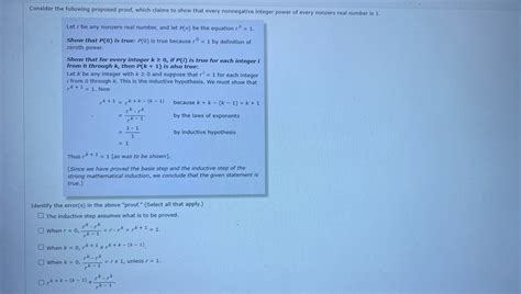 Answered Consider The Following Proposed Proof Bartleby