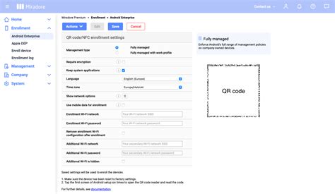 Enroll An Android Device In Fully Managed Device Mode Using A Qr Code Miradore