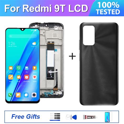 For Xiaomi Mi Poco M Lcd Display For Redmi T Touch Screen Digitizer Assembly Back Battery