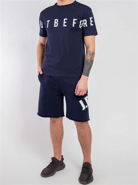 Футболка J B4 Just Before 5mf0133 для чоловіків колір Синій купити в Києві Україні в