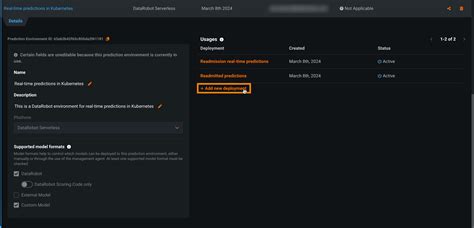 Add Datarobot Serverless Prediction Environments Datarobot Docs