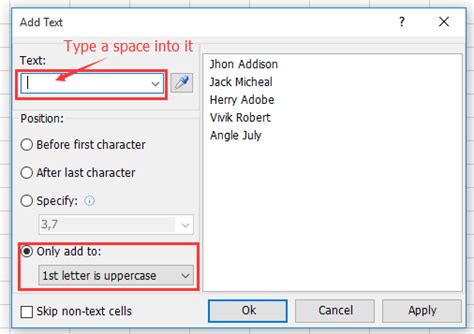 How To Add Space Between First Name And Last Name In Excel