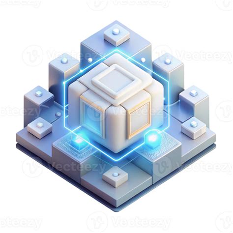 impressive minimalist a powerful quantum computer processing complex algorithms emitting a soft