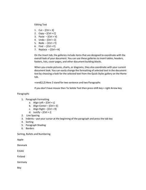 Basic Information Of How To Use Microsoft Word PDF