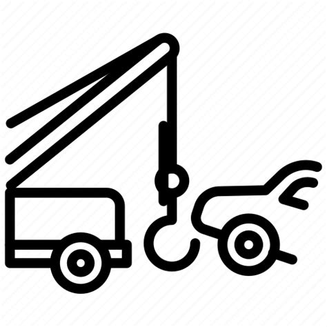 Truck Towing Car Vehicle Tow Icon Download On Iconfinder