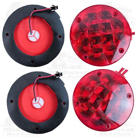 10040780 New Gss Rapid Flash Led Stop Arm Light Kit Midwest Bus Parts