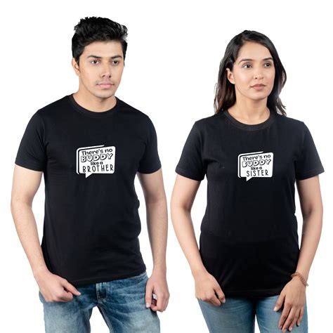 Chombooka Adult Siblings T Shirts Theres No Buddy Like A Brother And Si