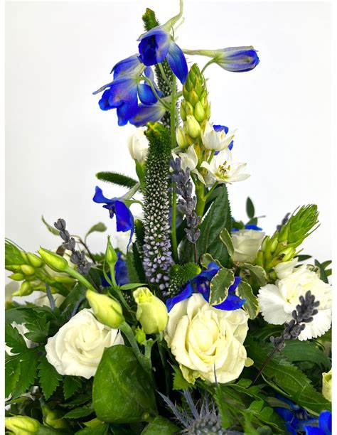 Posie Arrangement Lavender Blue And Cream