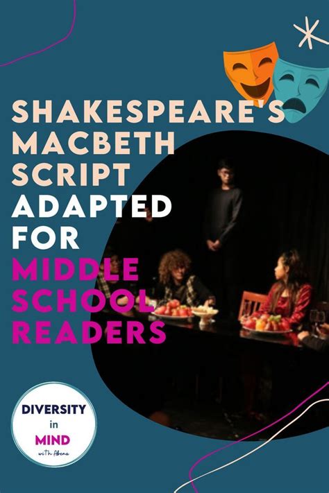 Shakespeares Macbeth Script Adapted For Middle School Readers Theatre Drama Macbeth Script