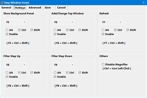 Easy Window Invert Background Panel