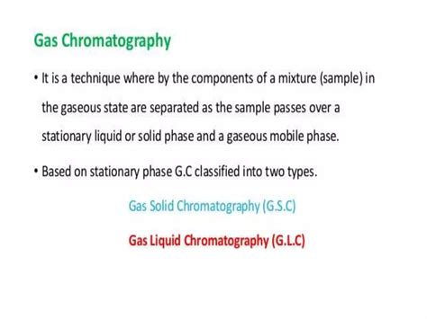 Gas Liquid Chromatography Pptx