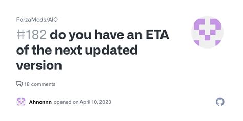 Do You Have An ETA Of The Next Updated Version Issue ForzaMods AIO GitHub