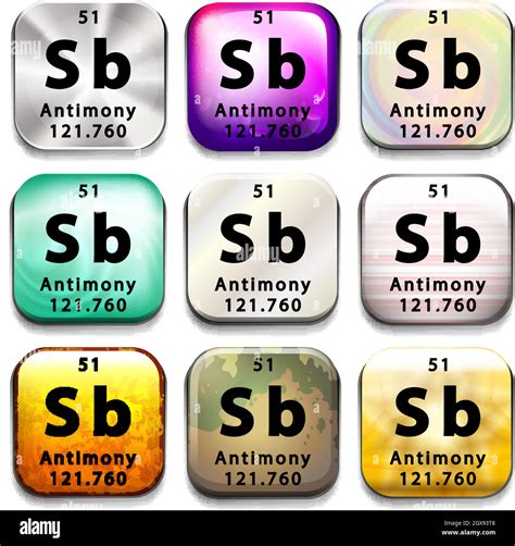 Antimony Sb Stock Vector Images Alamy