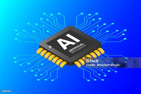 미래 기술 삽화 반응형 웹 배너 아이소메트릭 벡터에 적합한 미래 개념의 회로 기판에 Ai 칩셋 Cpu에 대한 스톡 벡터 아트 및 기타 이미지 Istock