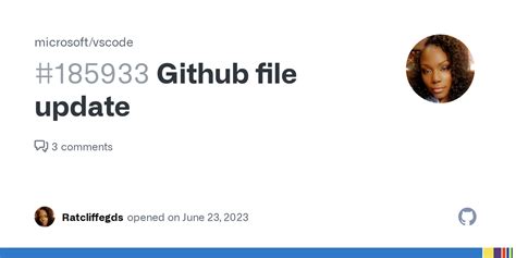Github File Update Issue Microsoft Vscode GitHub