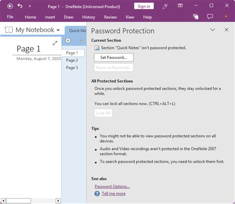 How to Password Protect OneNote on Computer & Phone