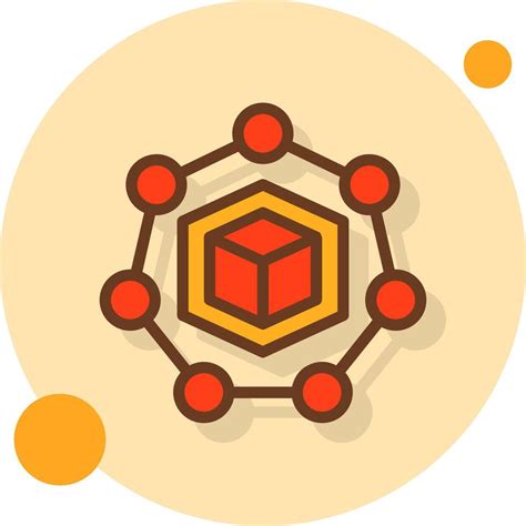 Blockchain Filled Shadow Circle Icon 39493479 Vector Art At Vecteezy