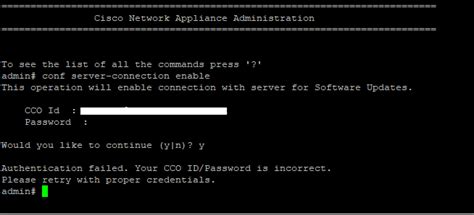 Solved Can Not Update Collector Error At Login My CCO Id From Console Cisco Community
