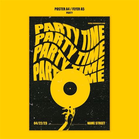 Free Psd Themed Party Poster Template