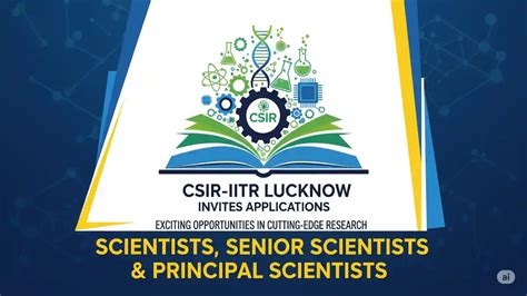 Csiriitr Scientist Sr Scientist And Principal Scientist Career
