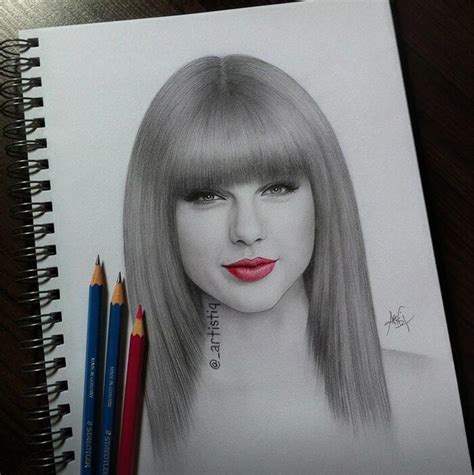 How To Draw Taylor Swift Step By Step With Pencil