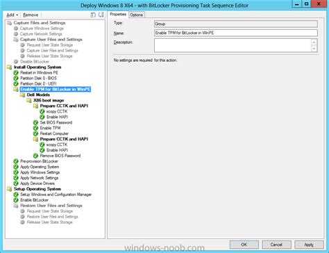 How Can I Pre Provision Bitlocker In Winpe For Windows 8 Deployments Using Configuration Manager