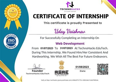 Uday Vaishnav On Linkedin Technohacksedutech Technohacks