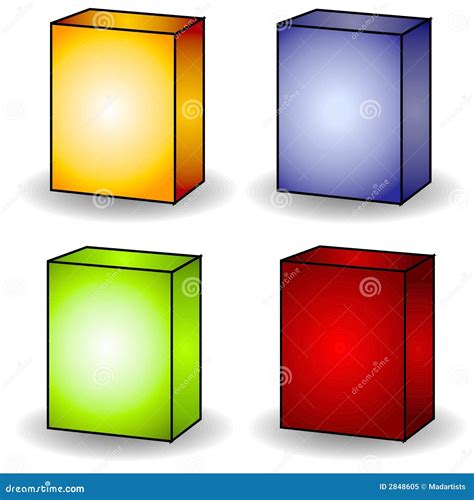 Blank Box Covers Clip Art Stock Illustration Illustration Of Colour Design