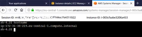 connect ec2 instance using aws session manager