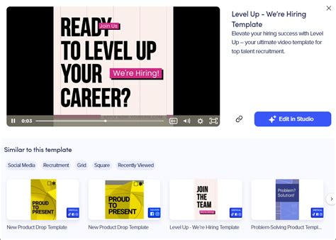Creating A Powtoon From A Template Workspace Powtoon