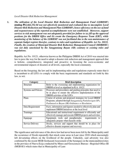 local disaster risk reduction management pdf disaster risk