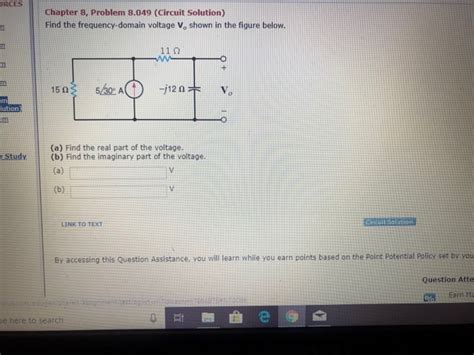 Solved Rces Chapter 8 Problem 8049 Circuit Solution Find