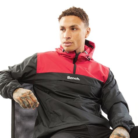 Buy Bench Mens Bernard 14 Zip Hooded Jacket Black